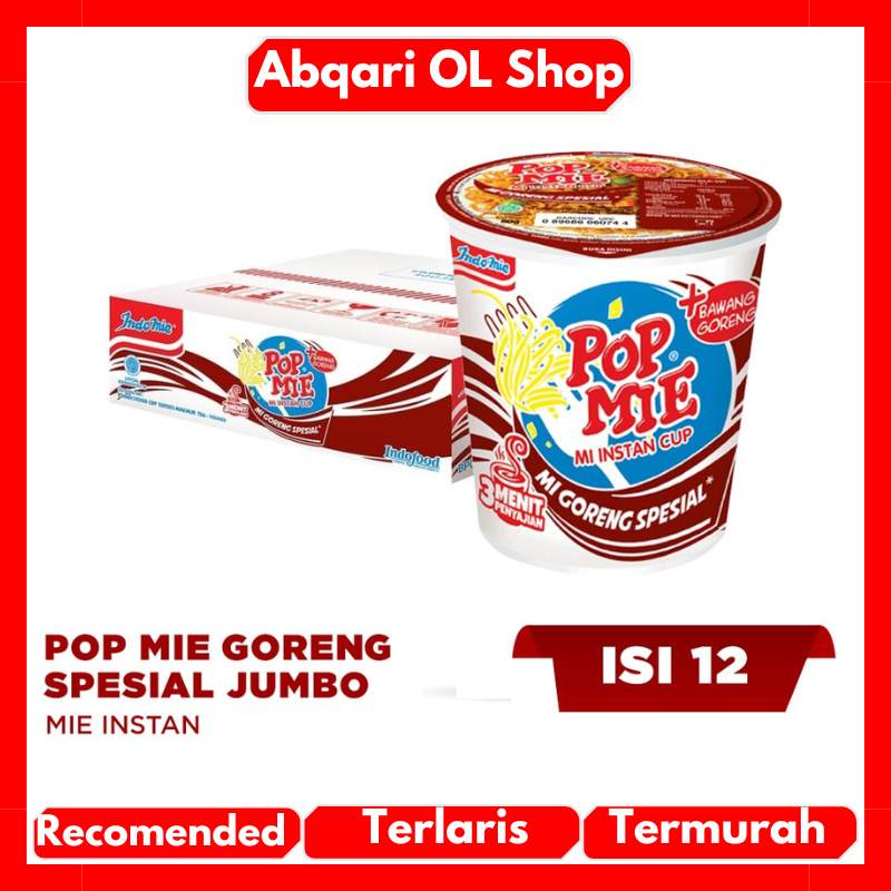 Jual Pop Mie Goreng Spesial Jumbo 80gr Dapat 1 Dus Isi 12 Pcs | Shopee ...