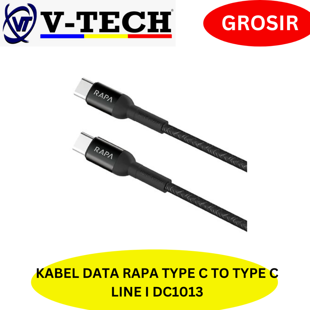 Jual KABEL DATA RAPA TYPE C TO TYPE C LINE I DC1013 | Shopee Indonesia
