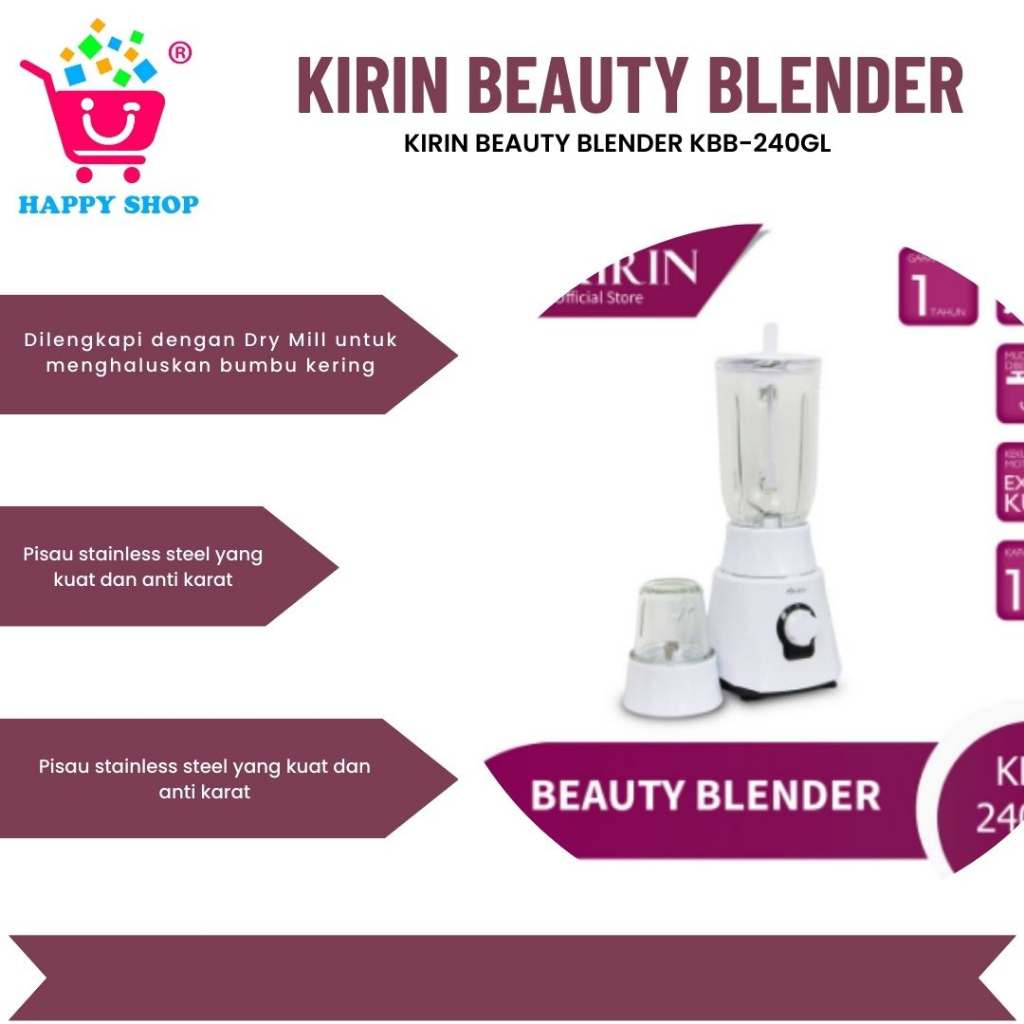 Jual Kirin Beauty Blender KBB-240GL | Shopee Indonesia