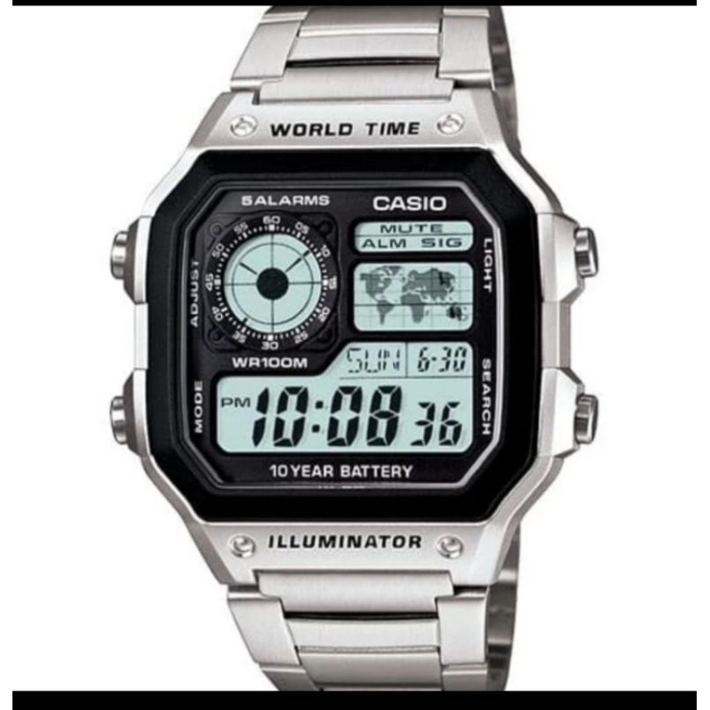 Jual Casio AE -1200WHB-1AVDF jam tangan Casio original | Shopee Indonesia