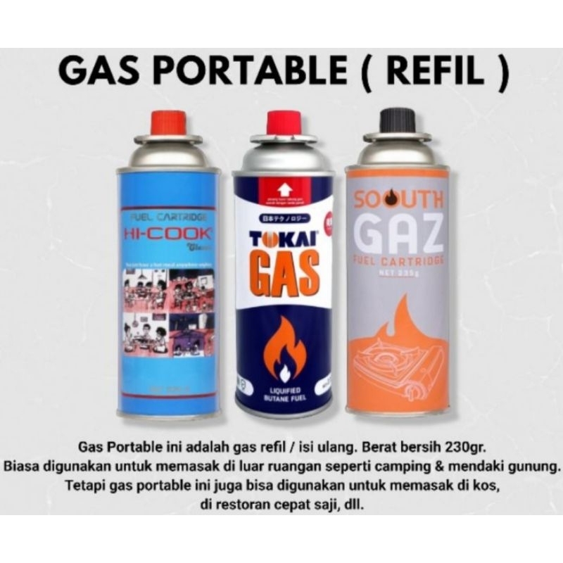 Jual Gas kaleng portable, gas camping, kaleng gas portable | Shopee ...