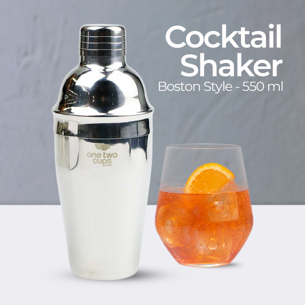 Jual HEMATIN One Two Cups Cocktail Shaker 550ml 750ml Alat Meracik ...