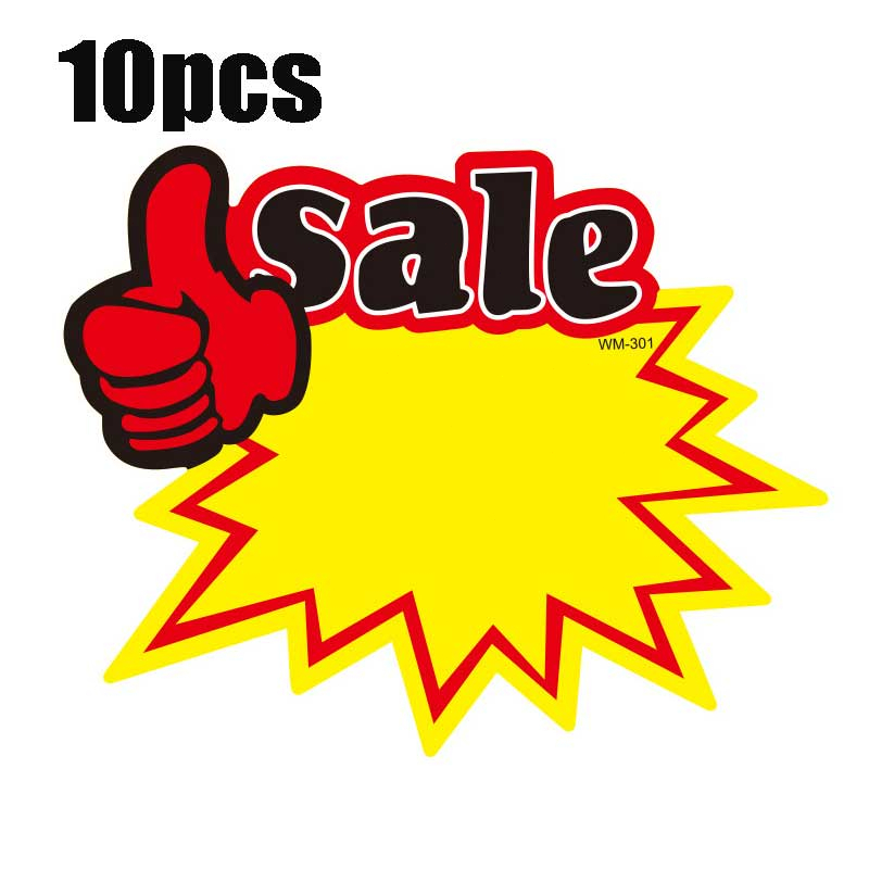 Jual 10pcs/50pcs Kertas Penjepit Harga Tulisan Kertas Harga Promo Kartu ...