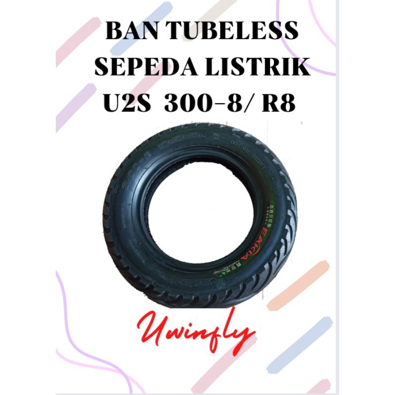 Jual BAN TUBELESS SEPEDA LISTRIK U2S,maleo,romeo,kitty UWINFLY UK R8 ...