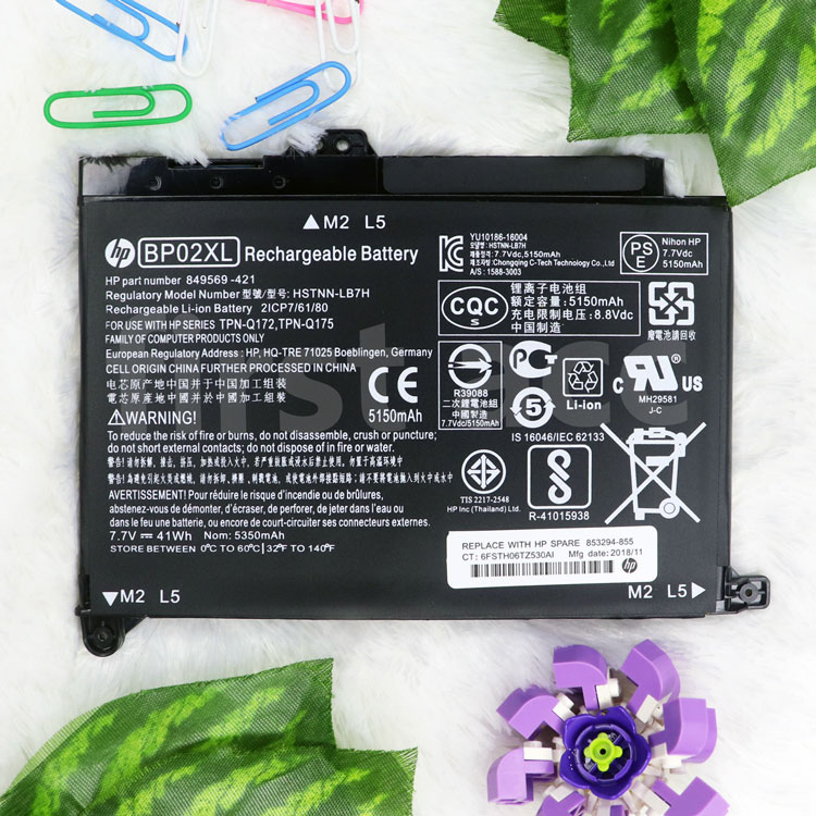 Jual ORI BATERAI LAPTOP HP PAVILION BP02XL HSTNN-UB7B BP02 15-AU 14-AU ...
