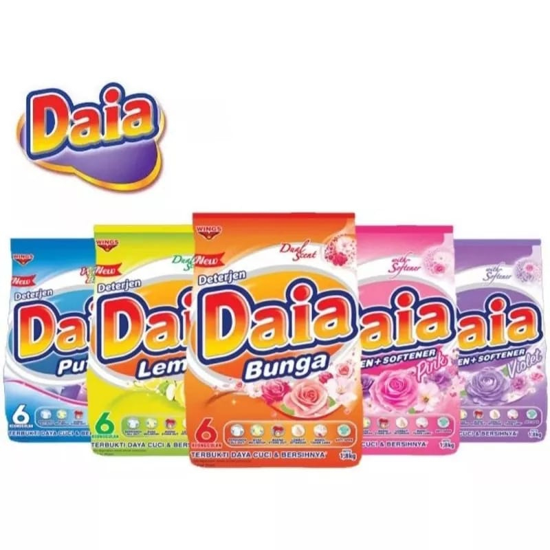 Jual DAIA DETERGENT BUBUK SACHET / DAIA DETERGENT BUBUK KEMASAN ...