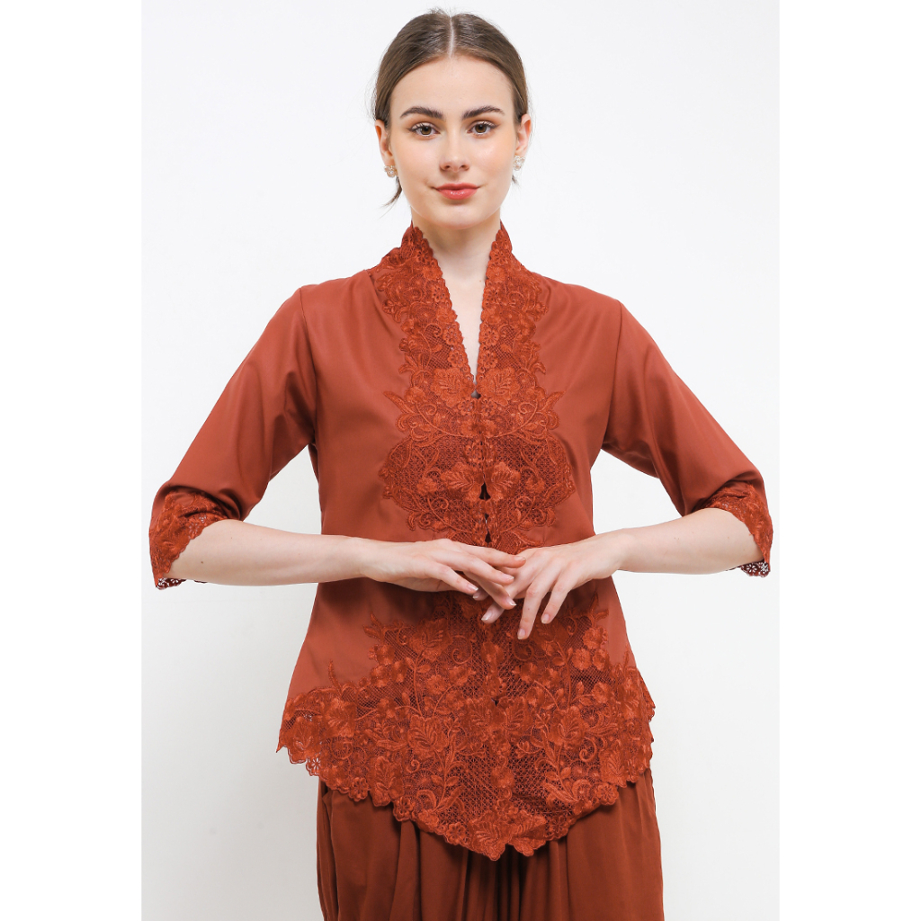 Jual Kebaya Classic Kupnat CH38 Embroidery | Shopee Indonesia