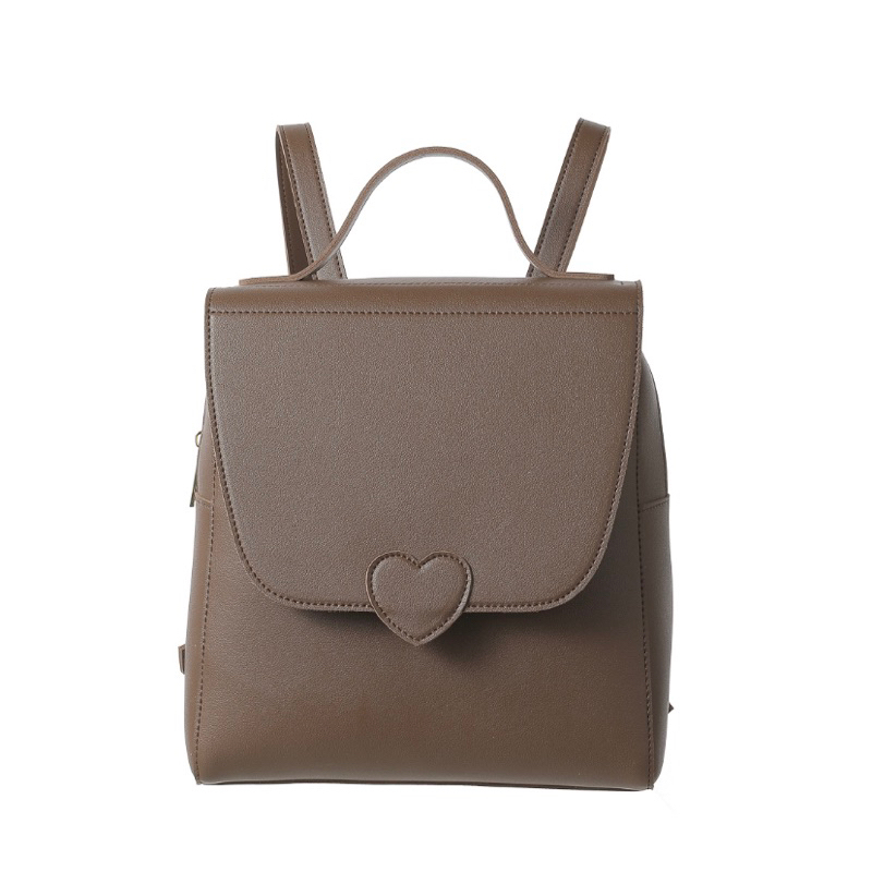 Jual solid color flap over backpack miniso / backpack miniso / tas ...