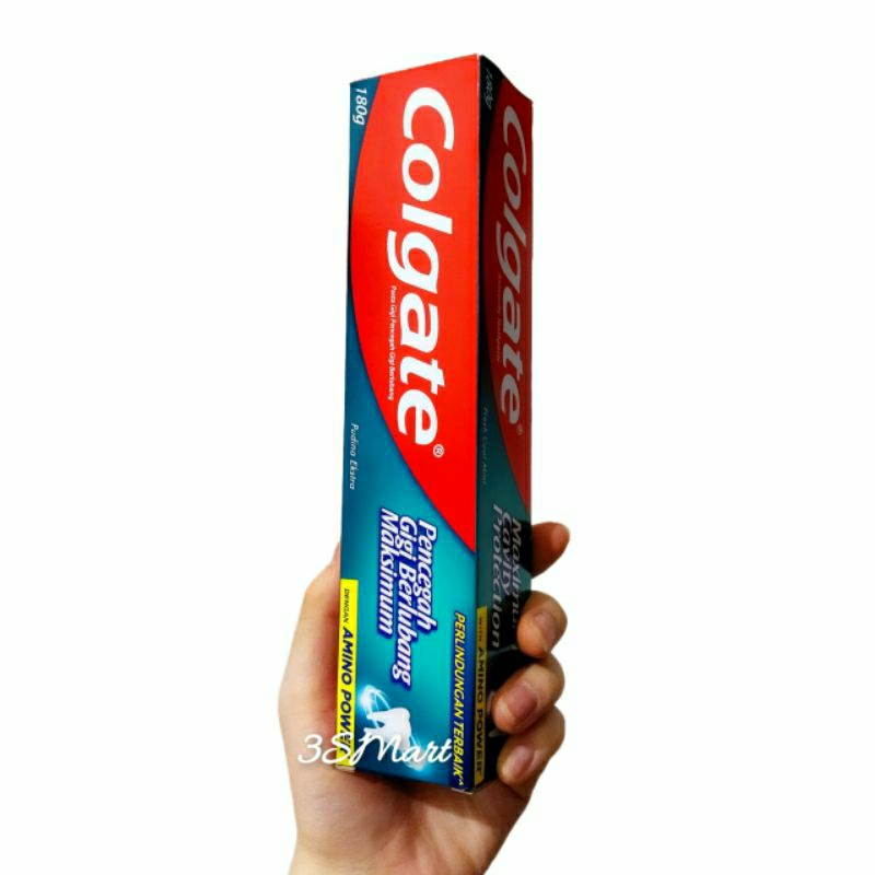 Jual COLGATE 180GR PENCEGAH GIGI BERLUBANG MAKSIMUM DENGAN AMINO POWER ...