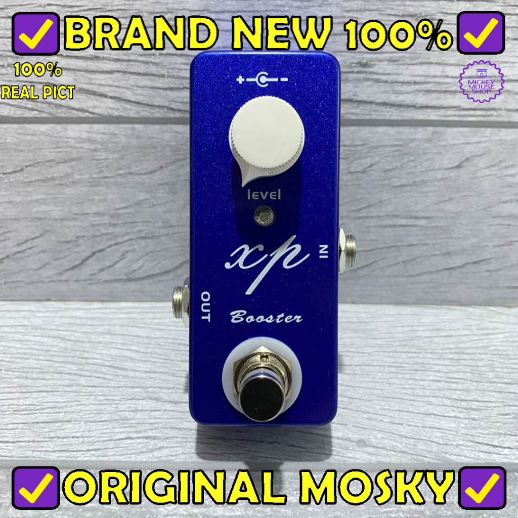 Jual Efek Gitar Mosky XP Booster Clean Volume Boost Gain Effect Pedal ...