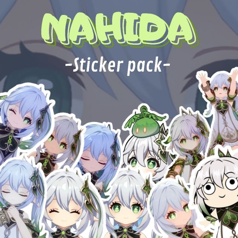 Jual STICKER PACK NAHIDA GAME GENSHIN IMPACT 20PCS (WATERPROOF ...