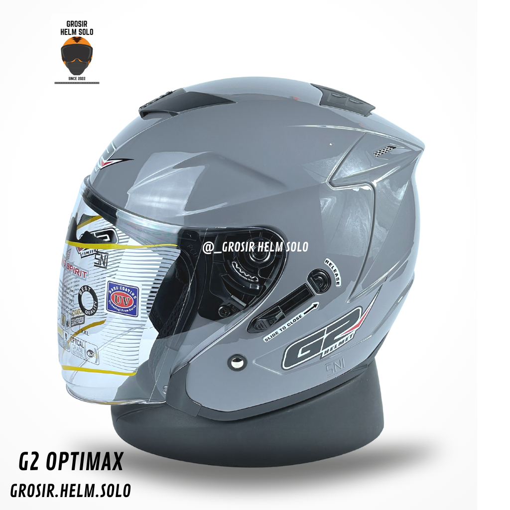 Jual HELM G2 OPTIMAX DOBLE VISOR WARNA SOLID SNI | Shopee Indonesia