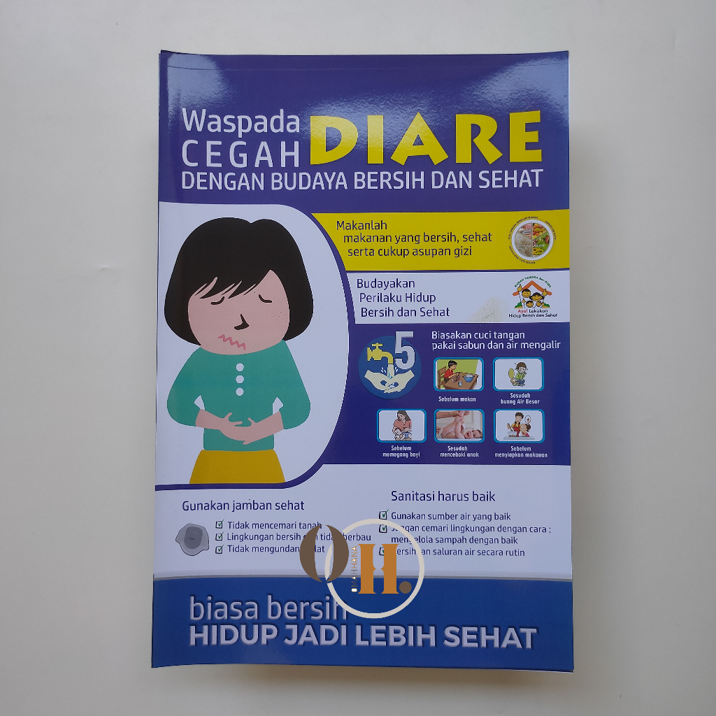 Jual Poster Waspada Diare - Poster Cegah Diare - Poster Kesehatan ...