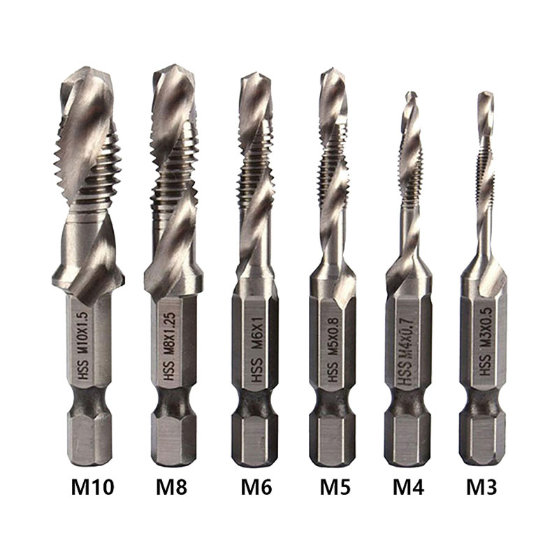 Jual EELIC MAB-ULIR MATA BOR 1SET ISI 6PCS PEMBUAT ULIR DRAT BAHAN BAJA UKURAN M3 M4 M5 M6 M8 ...