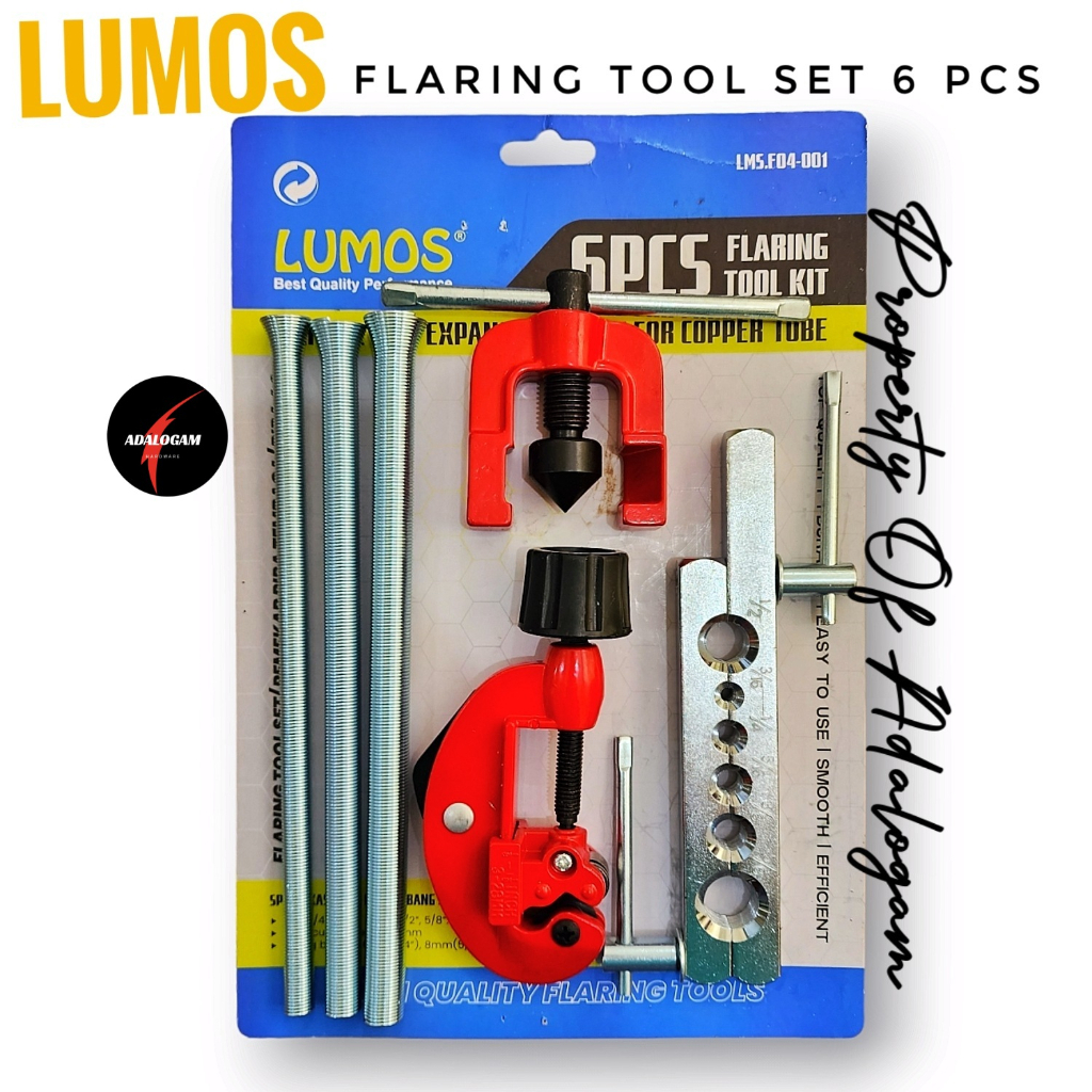 Jual LUMOS Flaring Tool Set 6 Pcs Pasang Pipa AC Alat Pemekar Pipa ...