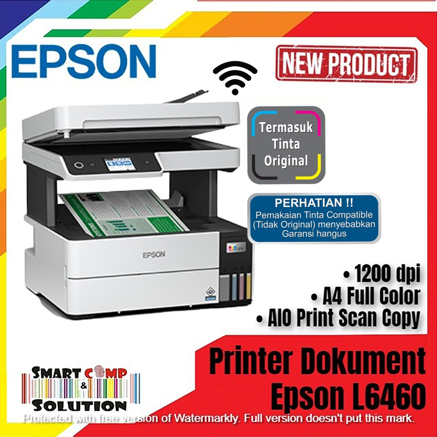 Jual Printer Epson L6460 AIO Print Scan Copy ADF A4 WiFi Duplex Infus ...