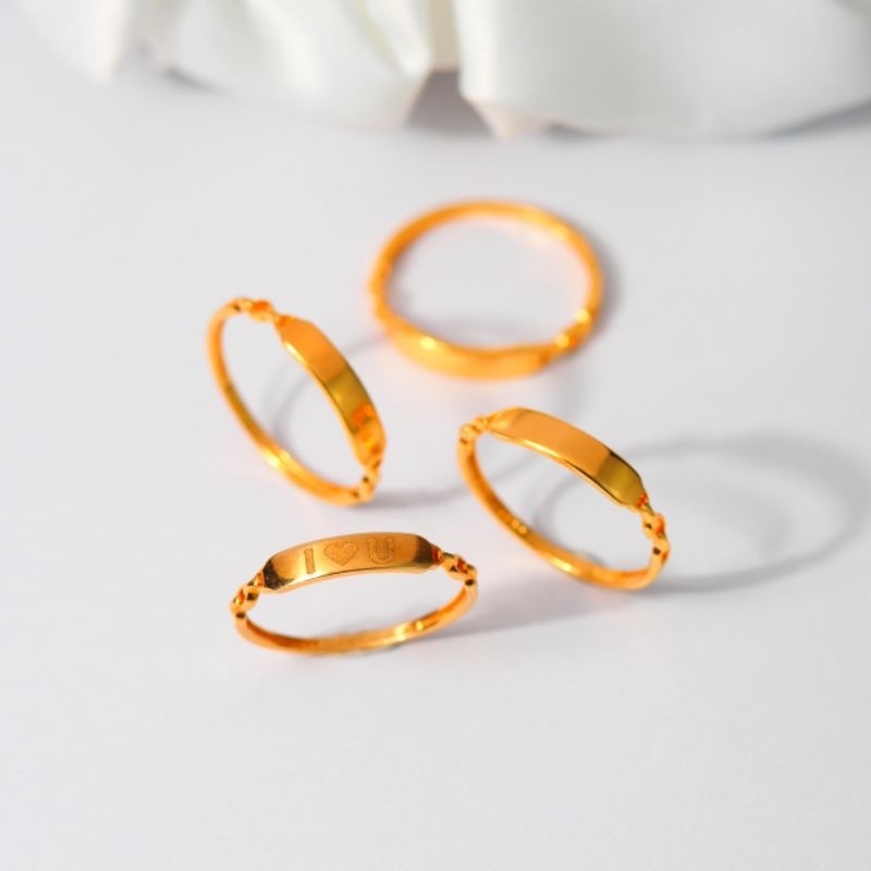 Jual Cincin Emas Couple Chain - BISA Custom Nama - Toko Emas Gadjah ...