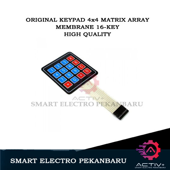 Jual ORIGINAL KEYPAD 4X4 MATRIX ARRAY 16 KEY MEMBRANE MEMBRAN SWITCH ... Jual ORIGINAL KEYPAD 4X4 MATRIX ARRAY 16 KEY MEMBRANE MEMBRAN SWITCH ...
