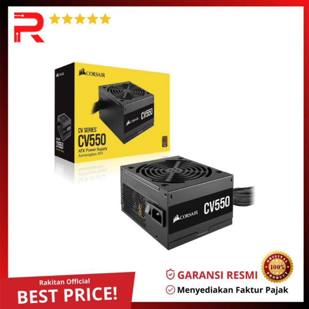 Jual Corsair CV Series 550W - 80 Plus Bronze CORSAIR CV550 PSU 550W ...