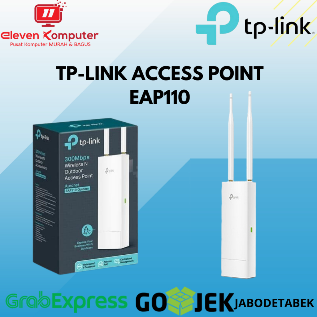 Jual TP-LINK 300Mbps Wireless N Outdoor Access Point EAP110 | Shopee ...