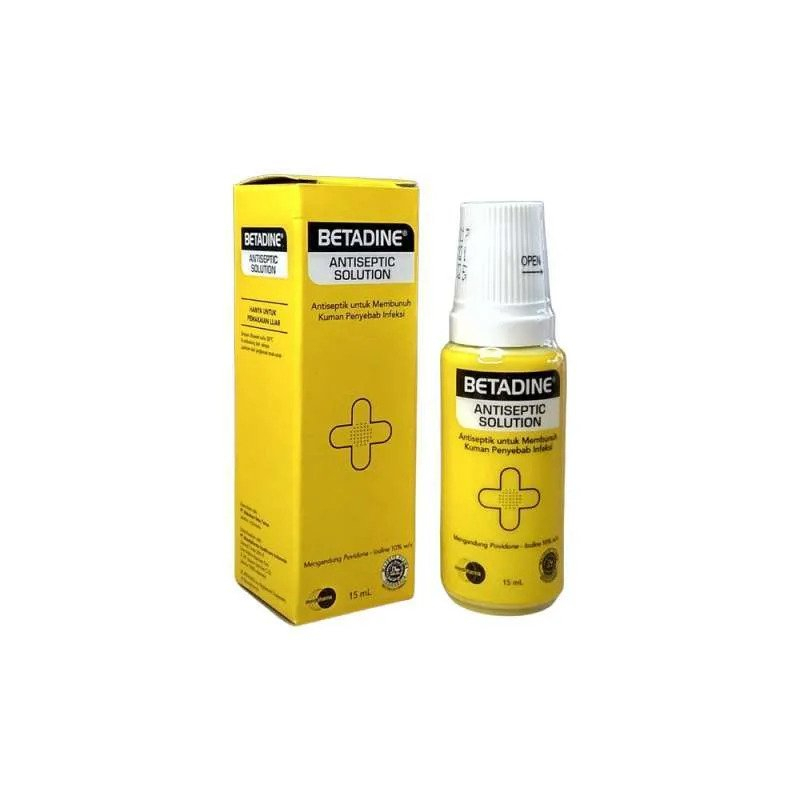 Jual BETADINE SOLUTION 15 ML UNTUK LUKA ANTISEPTIC | Shopee Indonesia