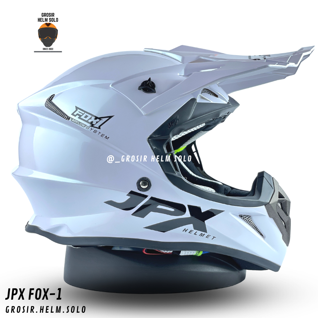 Jual HELM CROSS FULL FACE JPX FOX 1 POLOS SOLID ORIGINAL DOT SNI | Shopee Indonesia