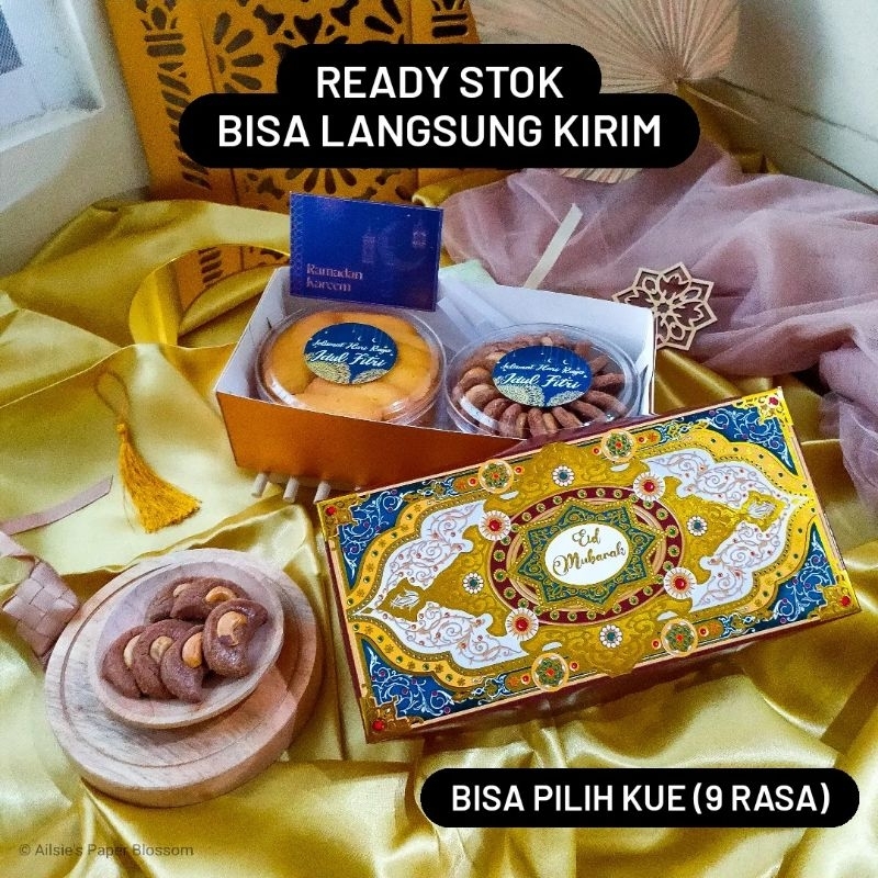 Jual (READY BISA INSTANT) Parsel Lebaran isi 2 Toples | FREE PAPERBAG ...