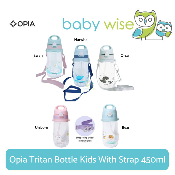 Jual Opia Tritan Bottle Kids With Strap 450ml | Shopee Indonesia