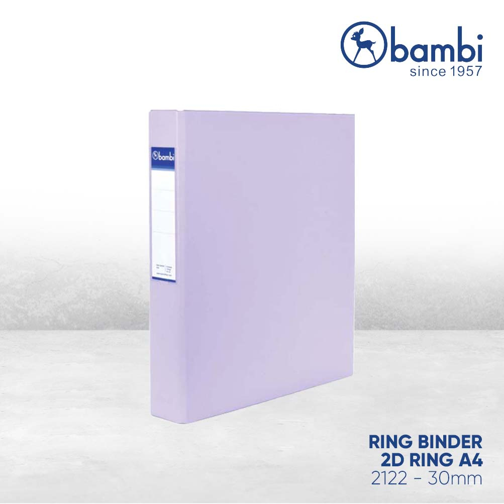 Jual Bambi Ring Binder A4 2 Ring Type D All Color Medium Size 30 mm ...