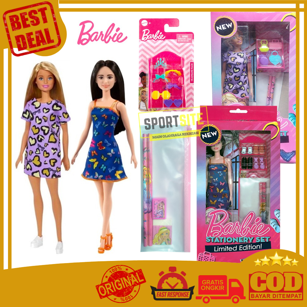 Jual Barbie Doll & Stationary Set Limited Edition Mainan Boneka Anak ...