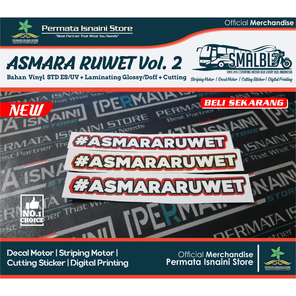 Jual Stiker Vinyl ASMARA RUWET Vol. 2 New by PIS | Shopee Indonesia