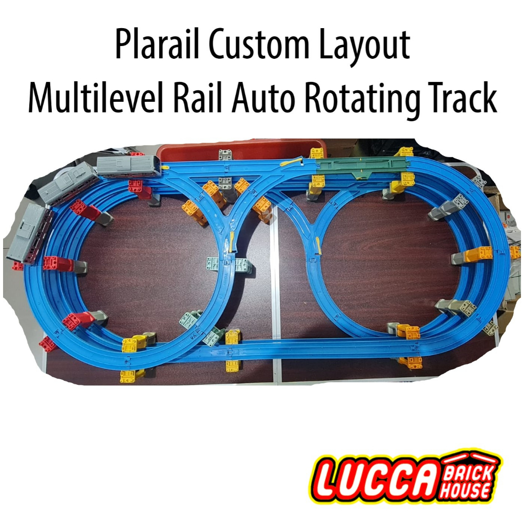 Jual Plarail Custom Layout Multilevel Rail Auto Rotating Track Set 19 ...
