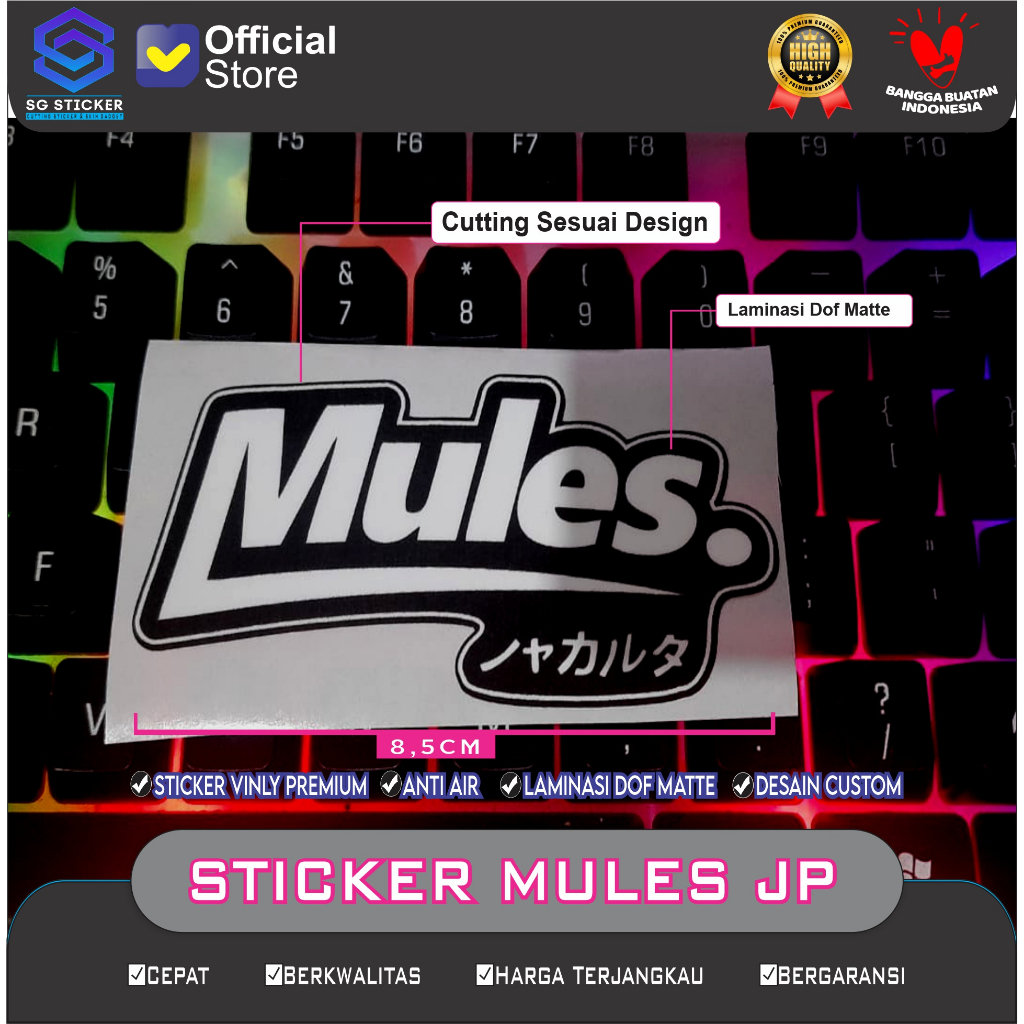 Jual Stiker Aesthetic MULES | STIKER TUMBLER HP | STICKER AESTHETIC ...