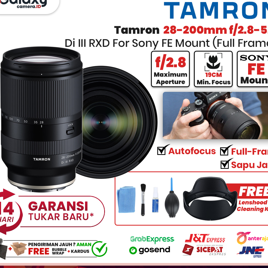 Jual Lensa Tamron 28-200mm f2.8-5.6 Di III RXD for Sony FE Mount Garansi Resmi | Shopee Indonesia
