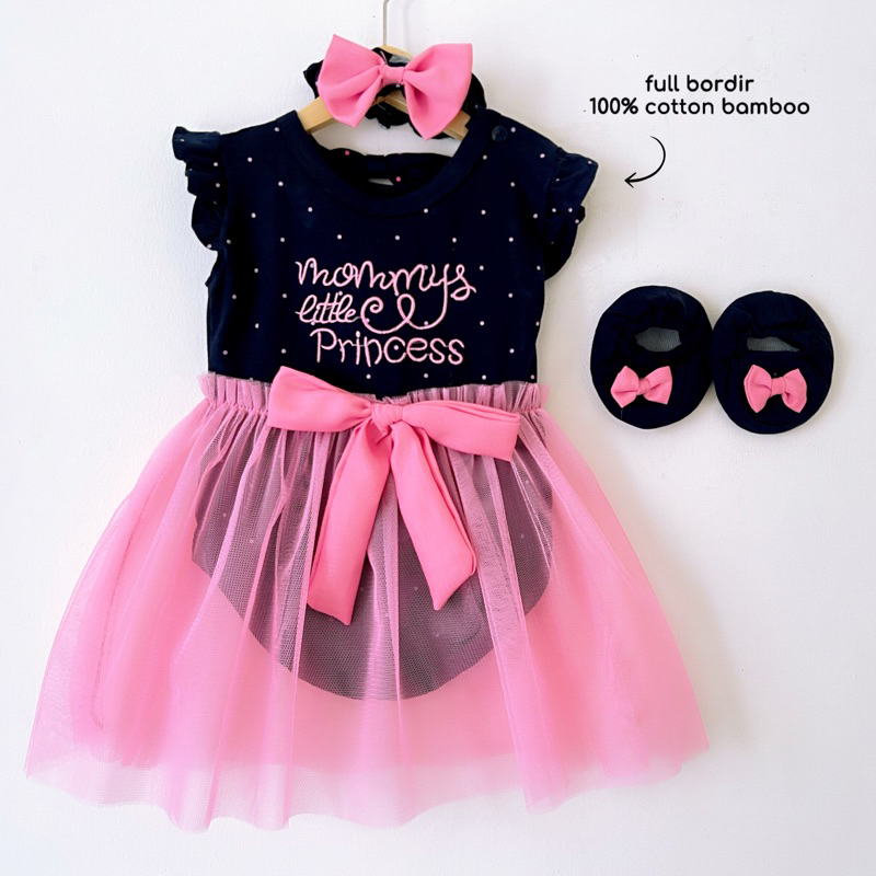 Jual Mommy Little Princess Jumper Tile NewBorn Baju Setelan Jumper Rok ...