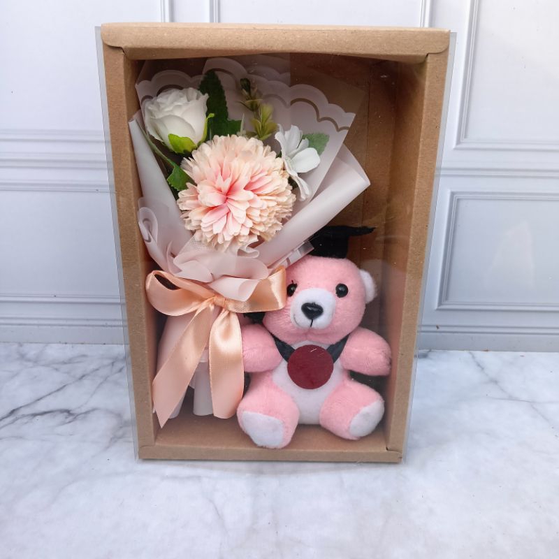 Jual Graduation box | boneka box | hadiah wisuda | buket bunga mini ...