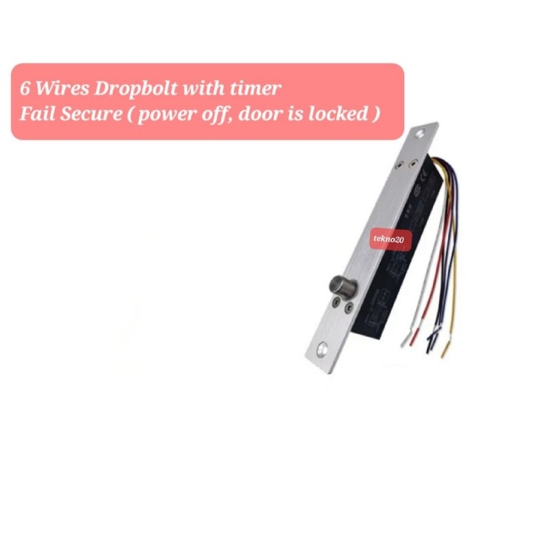 Jual 6Wire Electric Dropbolt Drop Bolt Fail Secure with Timer for Access Control - DBFC01 ...