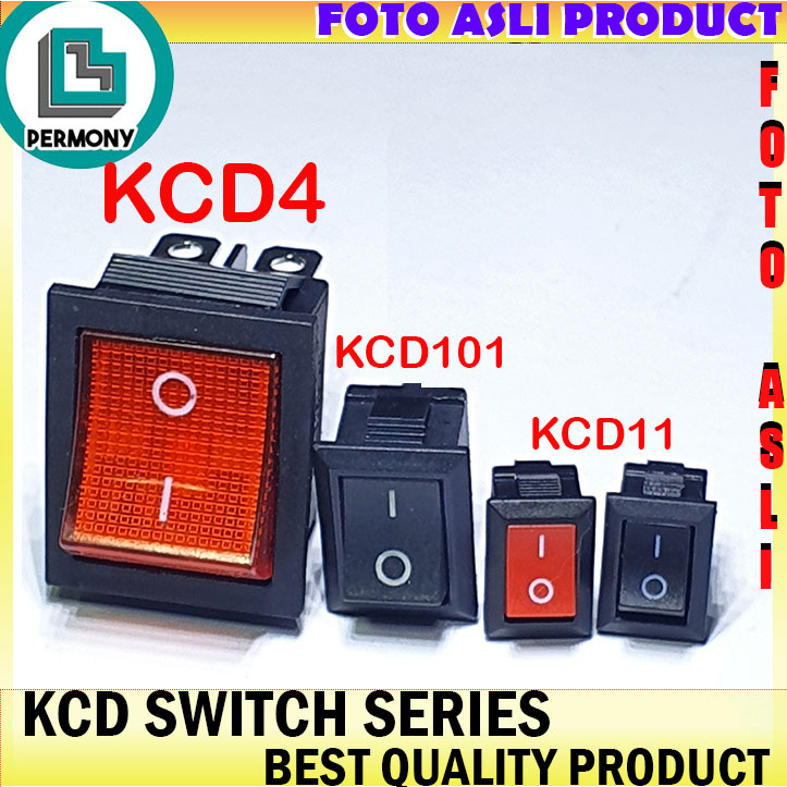 Jual KCD11 Switch saklar kcd-11 power on off 15x10mm 10x15 mm rocker 2 ...