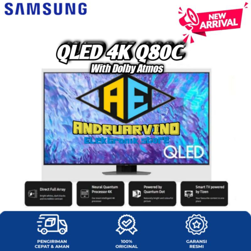 Jual SAMSUNG 55Q80C 55 INCH QLED UHD 4K SMART TV QA55Q80C | Shopee Indonesia