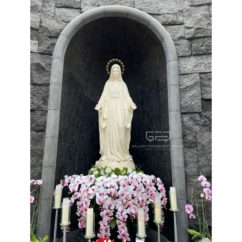 Jual Patung Bunda Maria Kayu Mahogany Real Size | Shopee Indonesia
