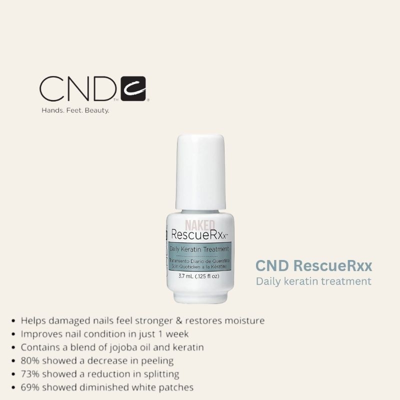 Jual CND Rescuerxx keratin treatment penguat kuku / vitamin kuku nail art | Shopee Indonesia