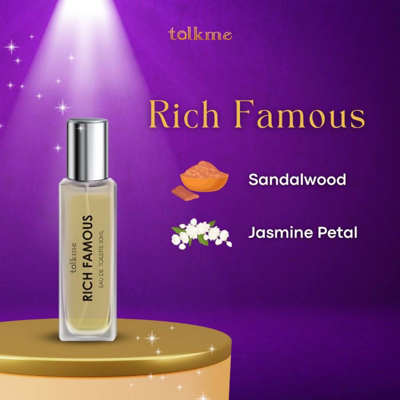 Jual PARFUM TALKME RICH FAMOUS | 30ML | BPOM | Shopee Indonesia