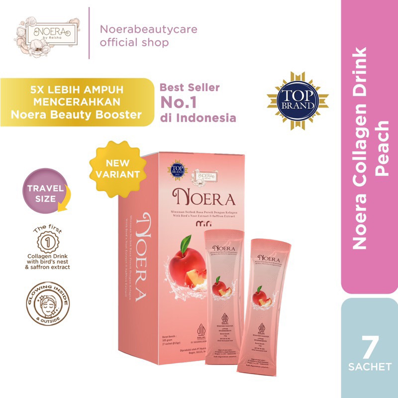 Jual NOERA COLLAGEN DRINK PEACH MINI 7 SACHET | Shopee Indonesia