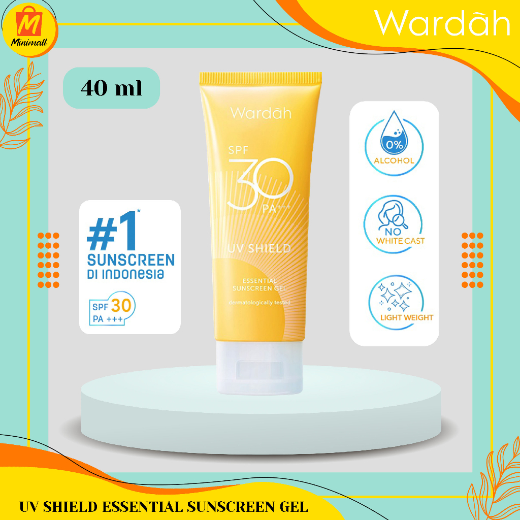 Jual Wardah UV Shield Essential Sunscreen Gel SPF 30 PA +++ ( 40 ml ...