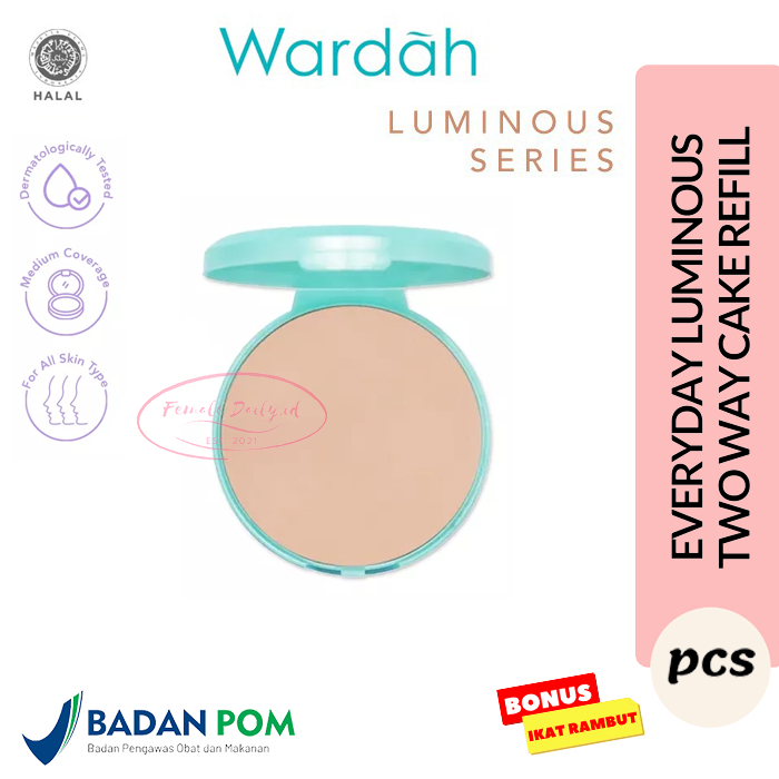 Jual WARDAH Everyday Luminous Two Way Cake TWC REFILL - Bedak Dengan ...