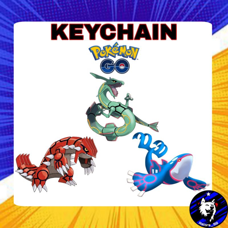 Jual Gantungan Kunci Keychain Legendary Pokemon Go Groudon Kyougre ...