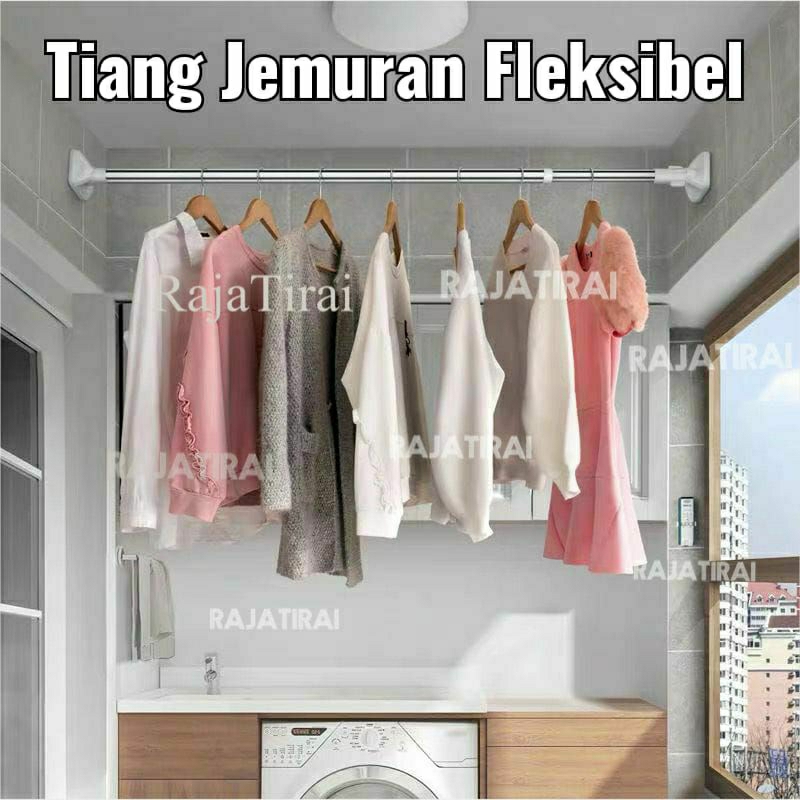 Jual Tiang Pipa Stainless 90cm-160cm /Tiang Jemuran Stainles fleksibel ...