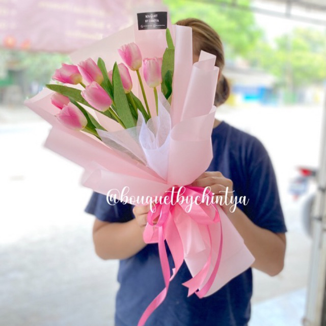 Jual BUKET BUNGA TULIP ARTIFICIAL KADO WISUDA ULANG TAHUN GRADUATION ...