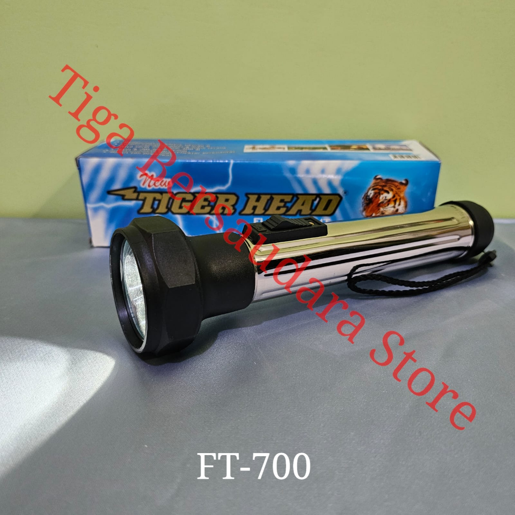 Jual Senter LED Tiger Head FT-700 / Flash Light Senter Besi Seng Tangan ...