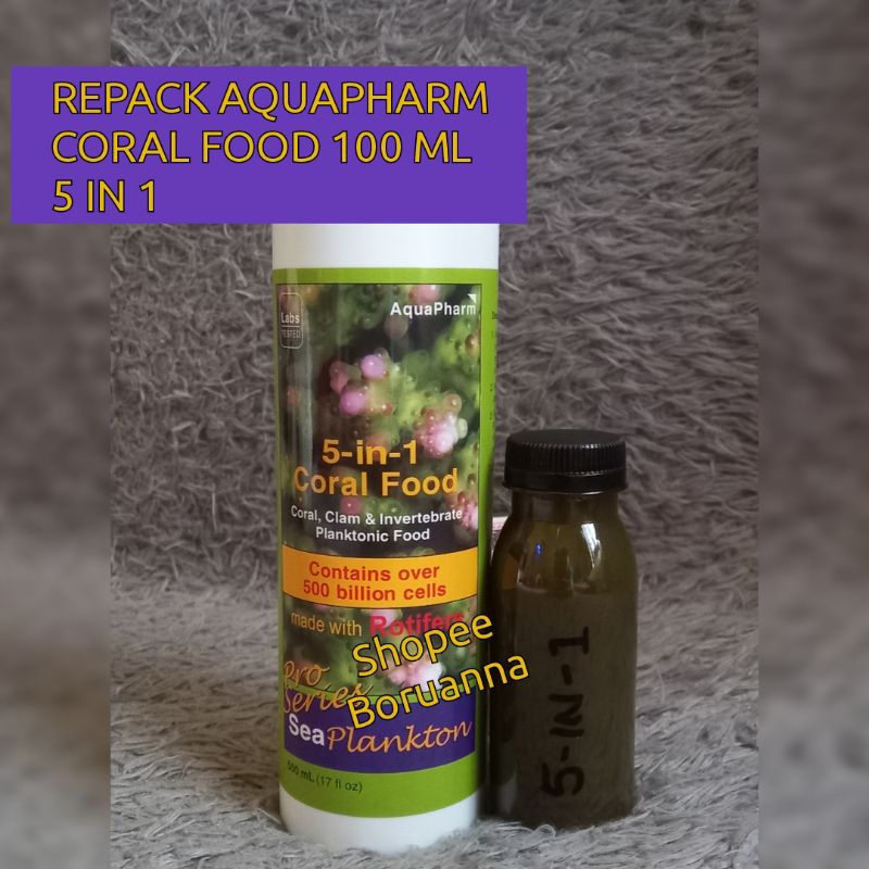 Jual Aquapharm 5 in 1 Coral Food Sea Plankton Repack 100 ml | Shopee ...